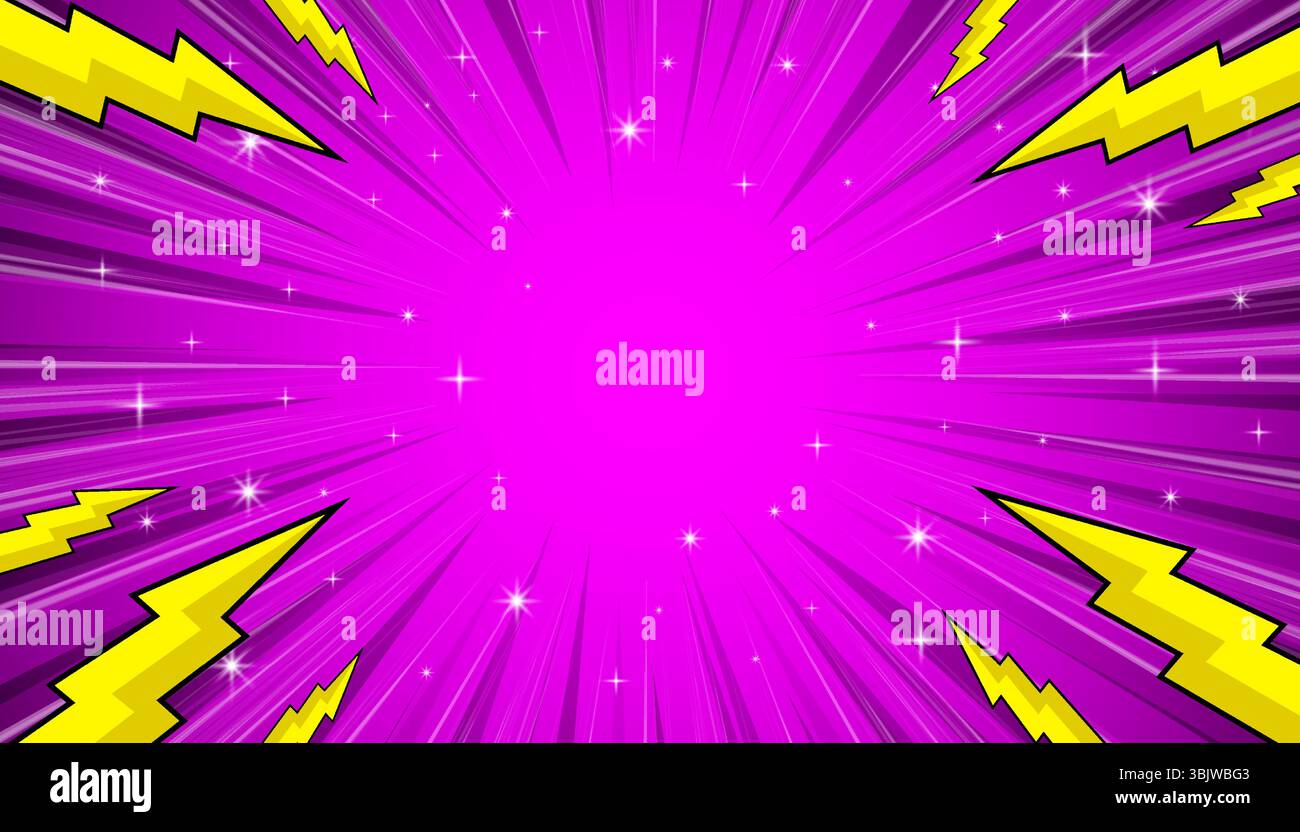 Comic Cartoon Background Design Template. vector illustration Stock ...