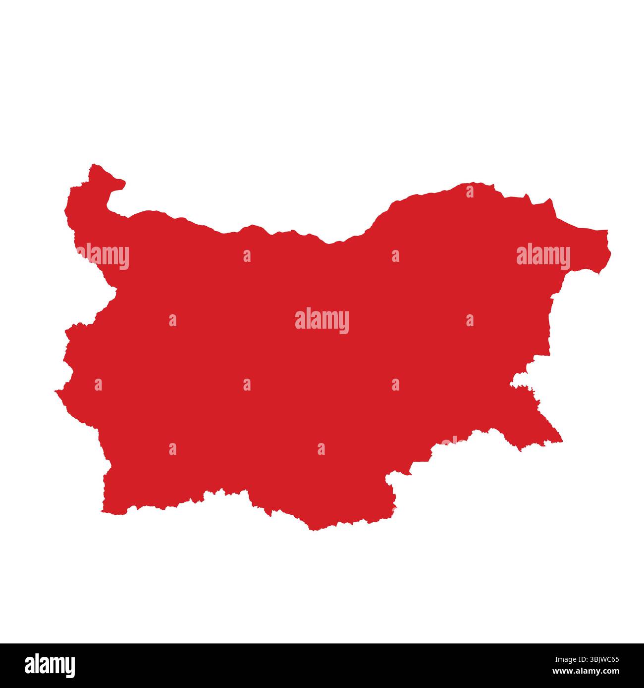 Map of Bulgaria, sign silhouette. World Map Globe. Vector Illustration ...