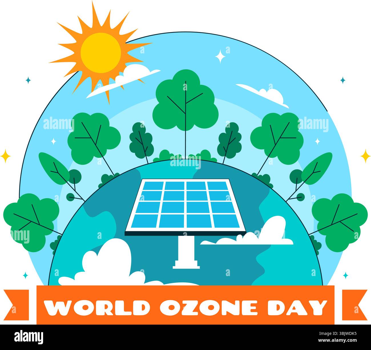 World Ozone Day Vector Illustration on September 16 to Raise Public ...
