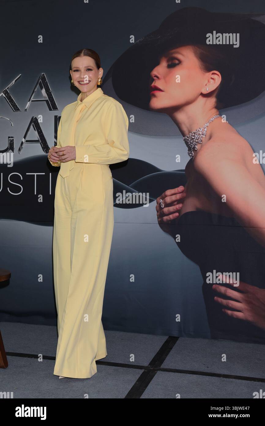 Singer Kika Edgar poses during a press conference for the announcement ...