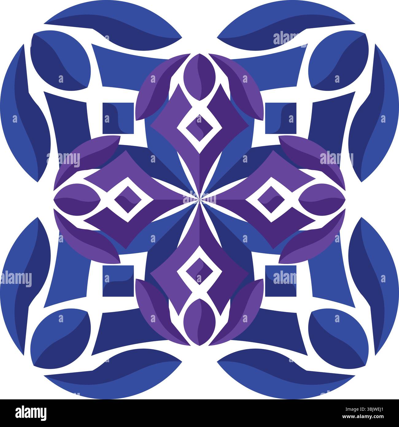Intricate geometric pattern featuring vibrant Cut Out Stock Images ...