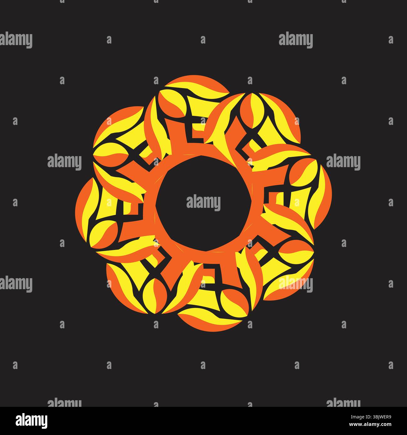 Interlocking petals Stock Vector Images - Alamy