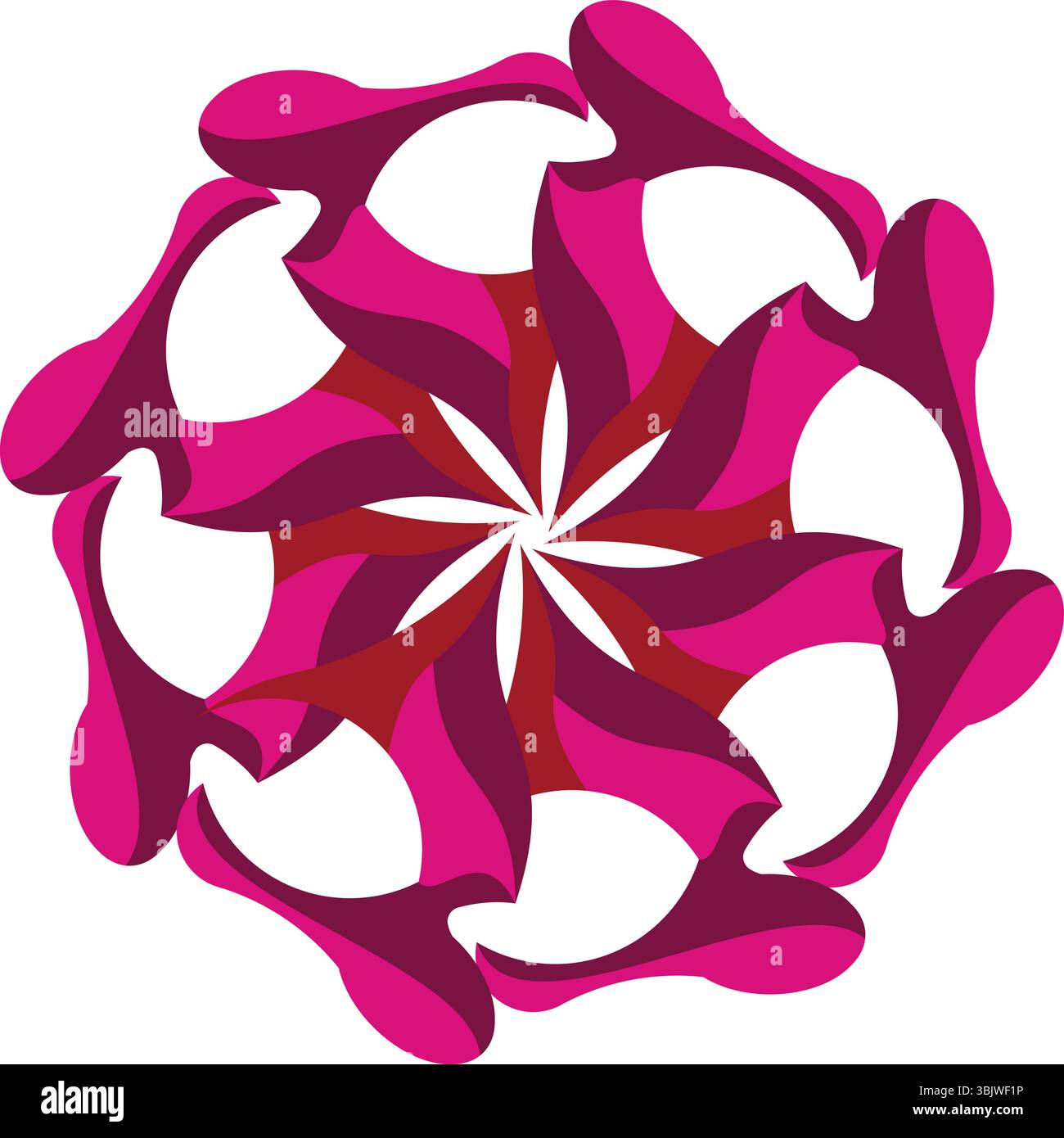 Symmetrical design featuring flowing hi-res stock photography and ...