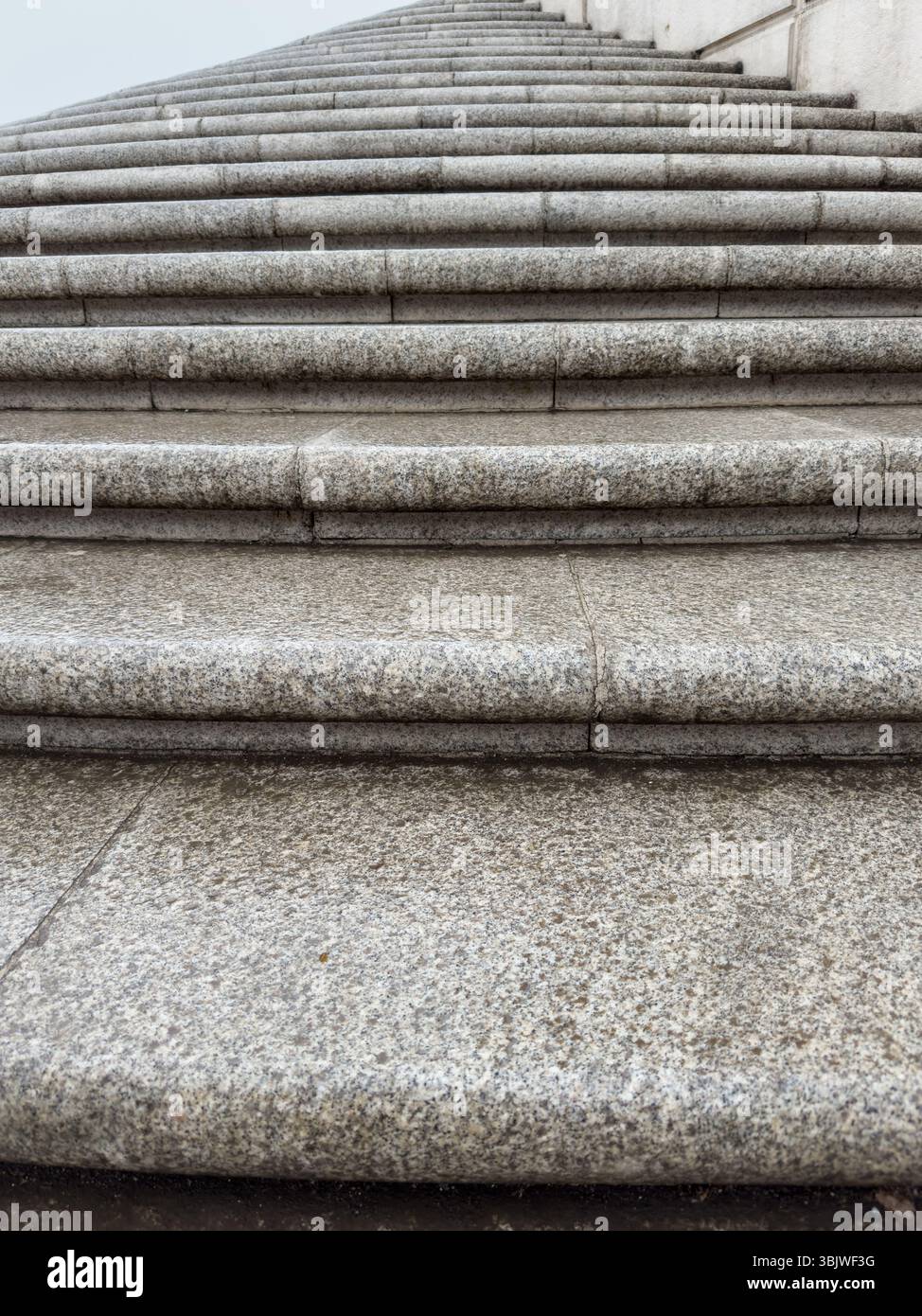 Stone staircase, massive granite stairs with round edge backgound ...