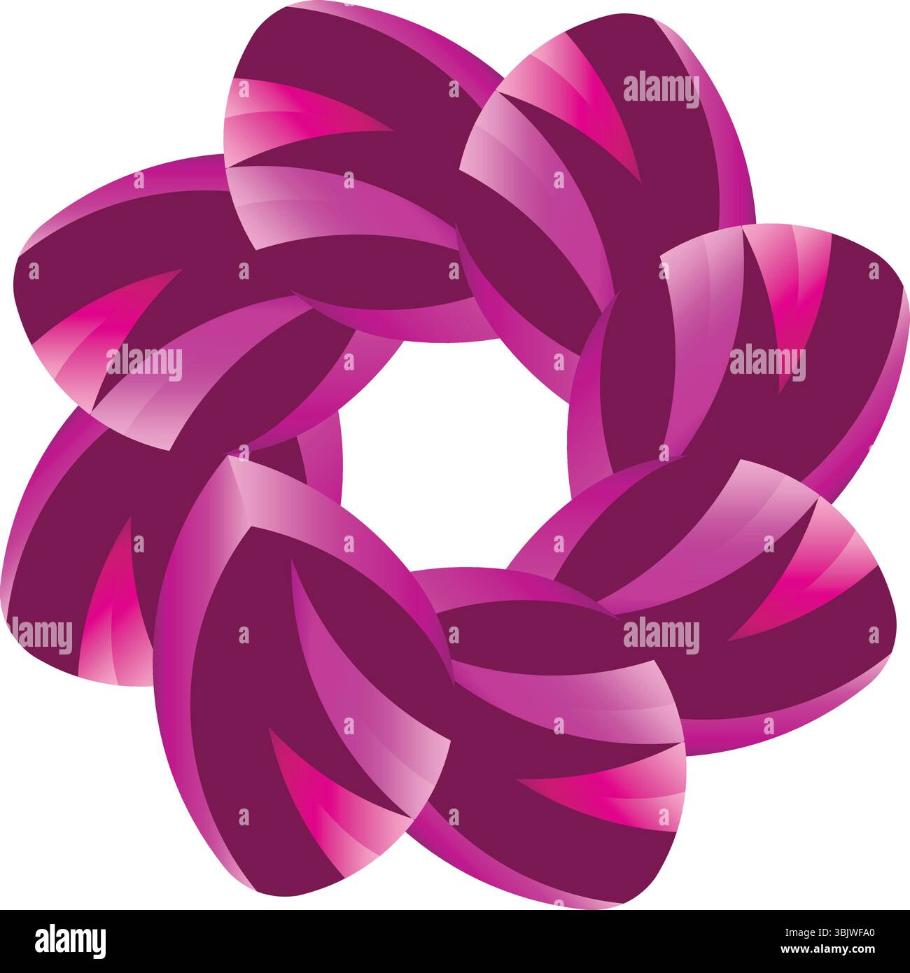 Vibrant abstract circular design featuring hi-res stock photography and ...