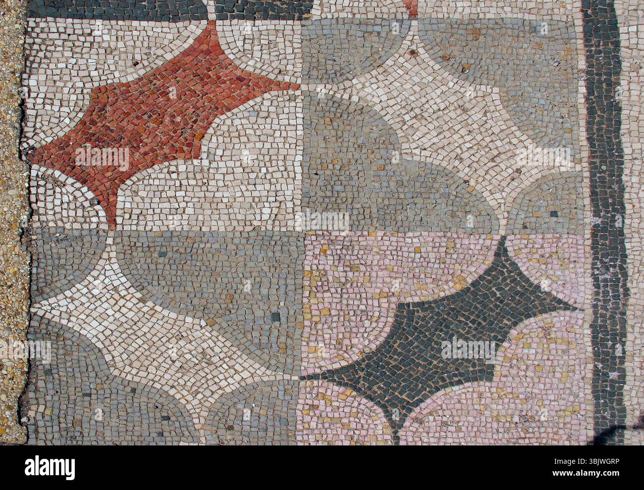 Ostia Antica. Harbour city of ancient Rome. Roman mosaic. Detail. 1st ...