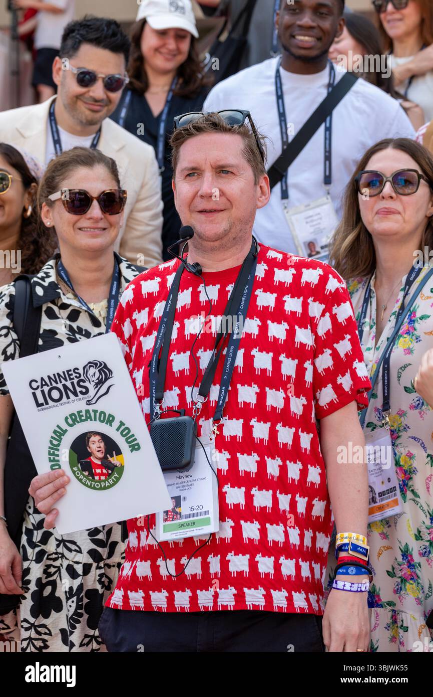 Cannes, France, 16 June 2025, Rob Mayhew, Content Creator, Dunning ...