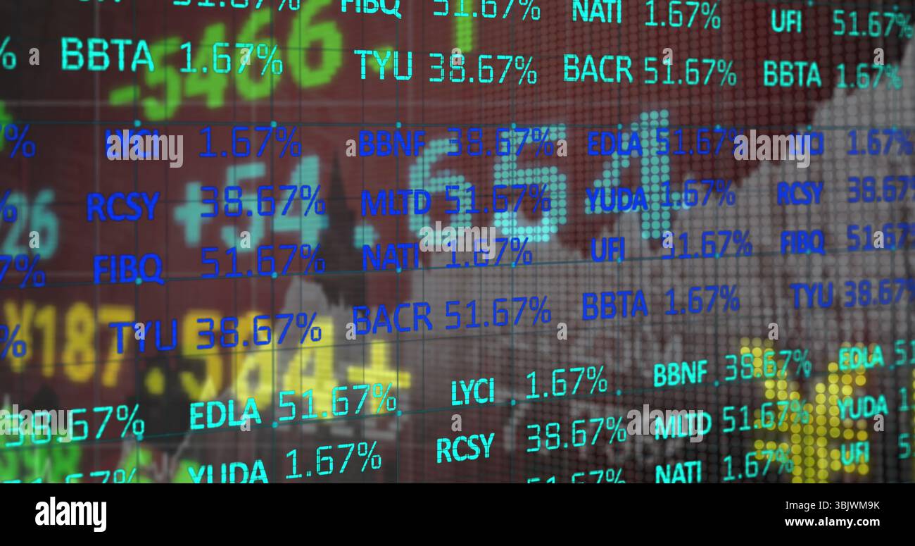 Digital data overlay animating over hi-res stock photography and images ...