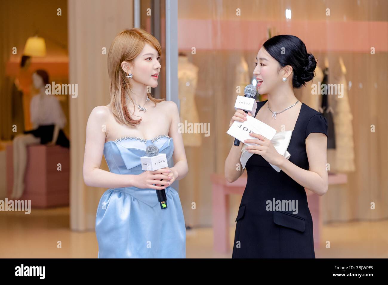 Chinese actress and singer Zhao Lusi attends an activity in Shanghai ...