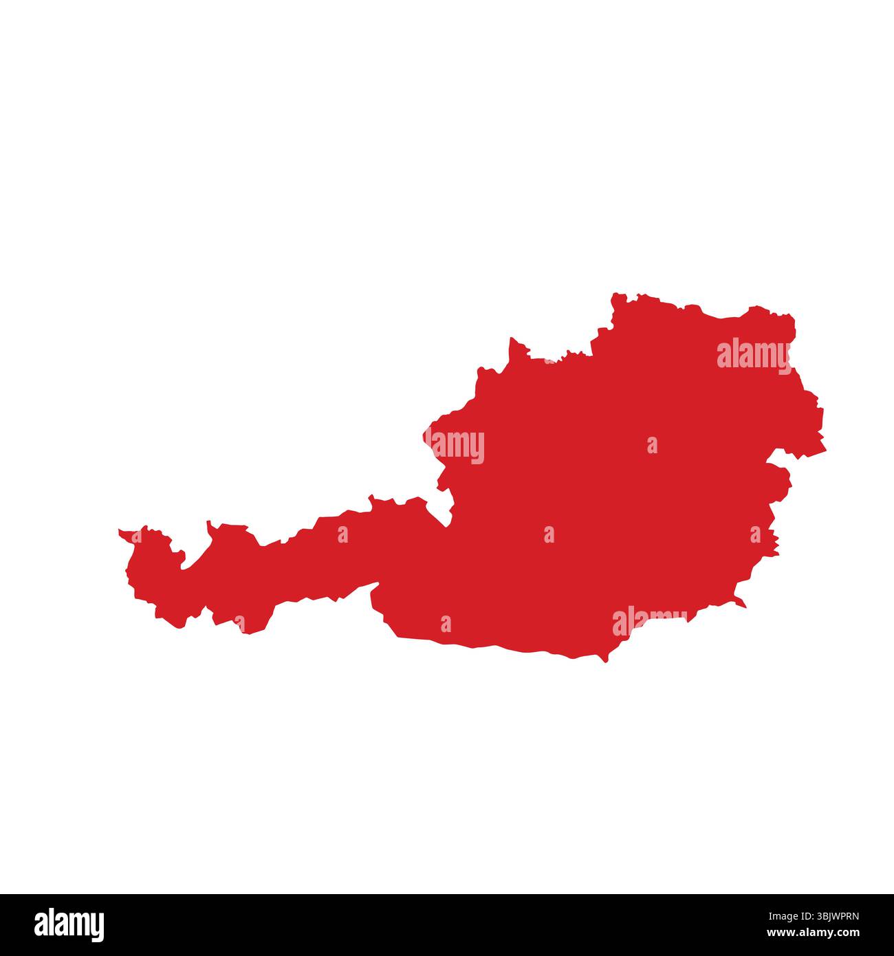 Map of Austria, sign silhouette. World Map Globe. Vector Illustration ...