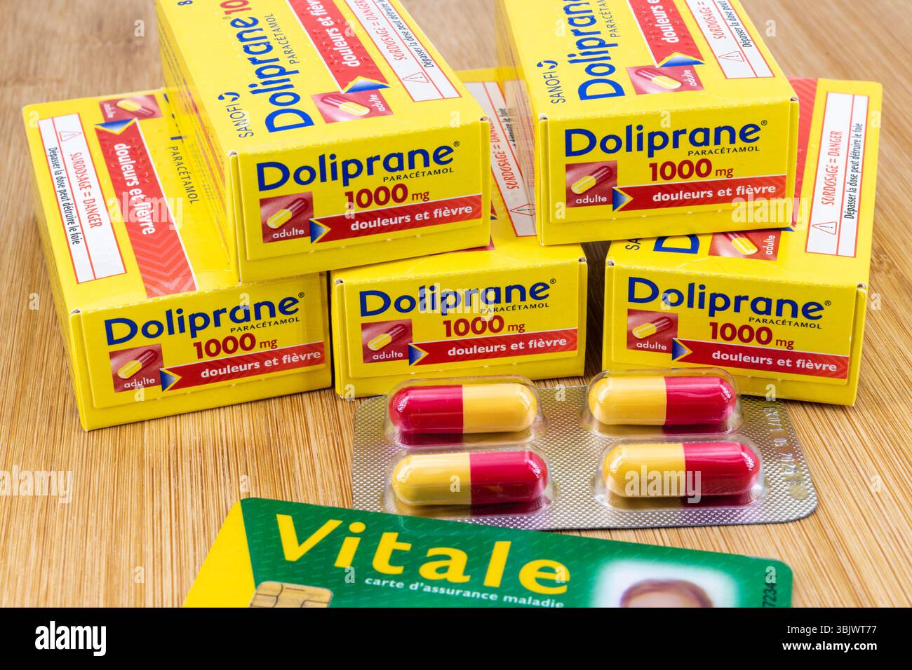 Doliprane paracetamol 1000mg tablets, Sanofi laboratory. Prescription ...