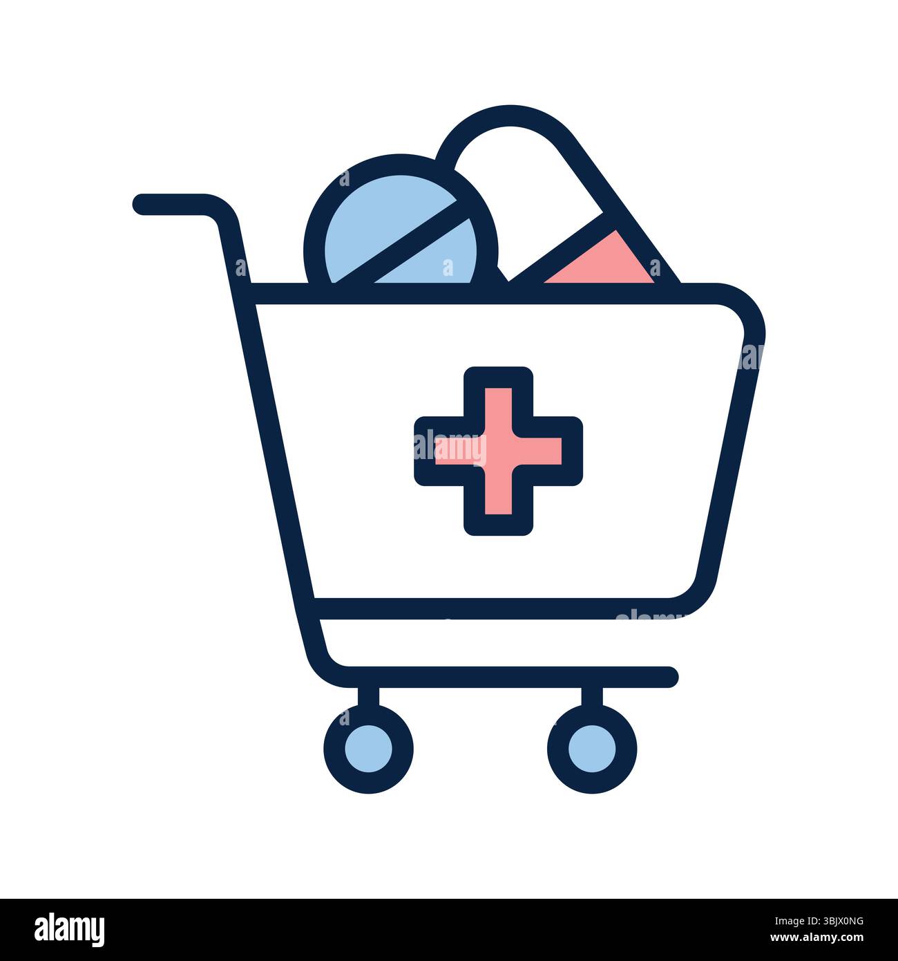Medication shopping cart icon hi-res stock photography and images - Alamy