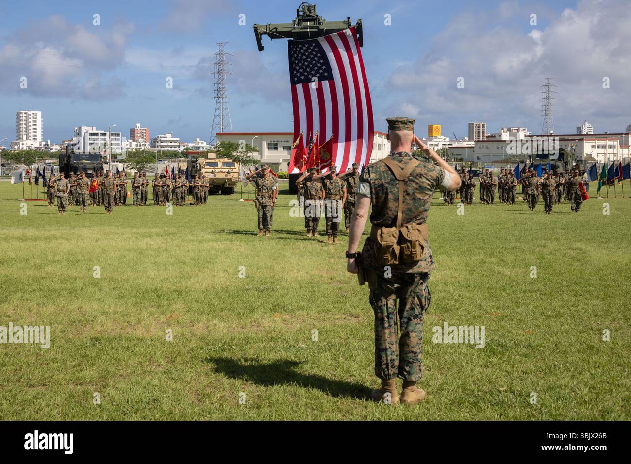 U.S. Marine Corps Col. Jason Berg, the outgoing commanding officer of ...