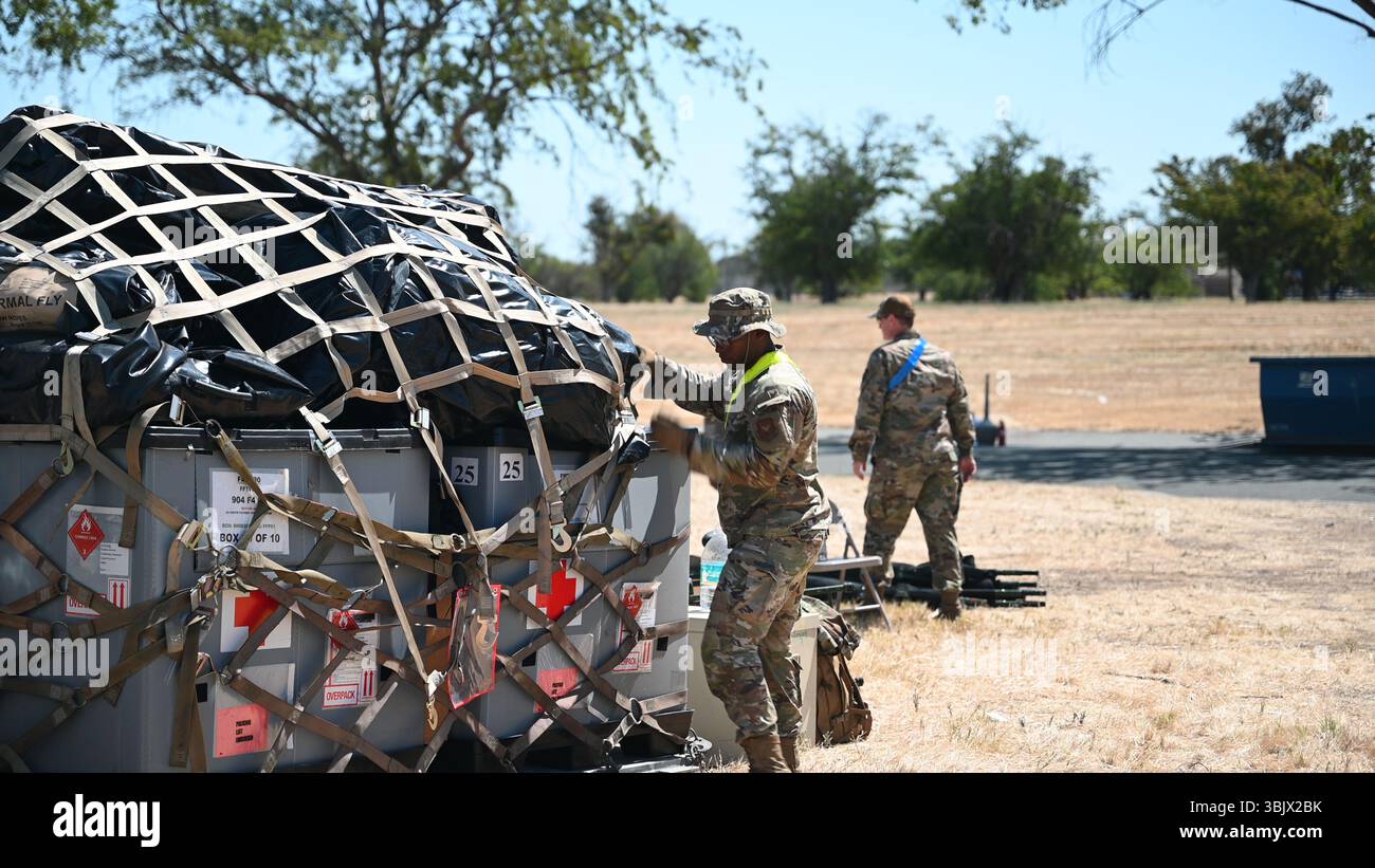 An Airman from the 349th Aeromedical Evacuation Squadron (AES ...
