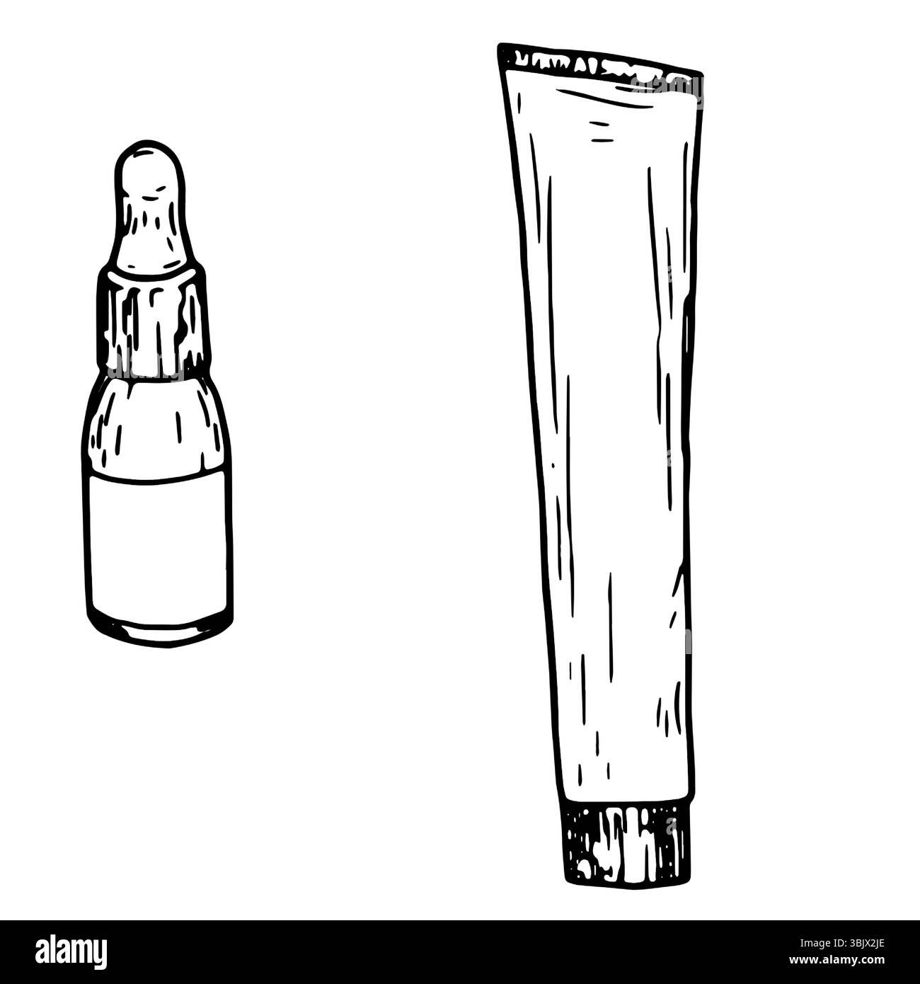 Black cosmetic product in Stock Vector Images - Alamy