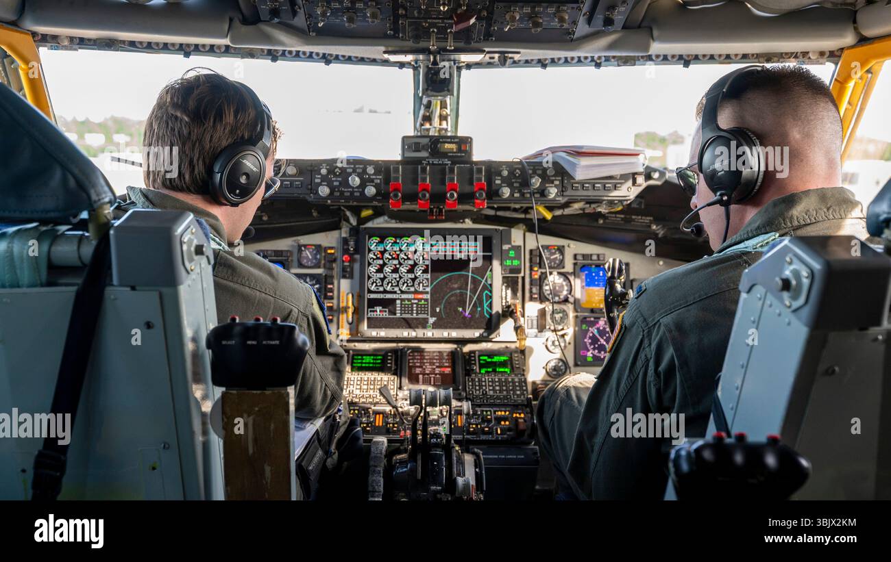 U.S. Air Force Capt. Alexander Thomas, left, and U.S. Air Force 1st Lt ...