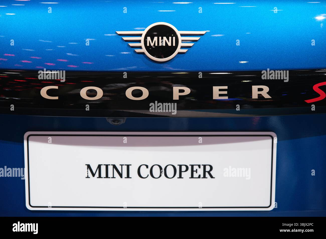 Shanghai,China-April 26th 2025: Mini Cooper car brand logo Stock Photo ...