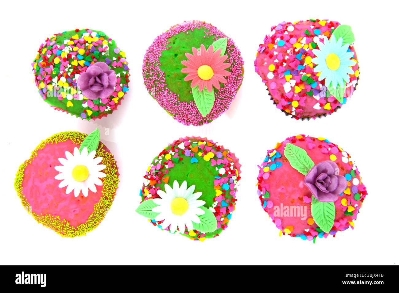 Colorful fancy cakes Stock Photo - Alamy