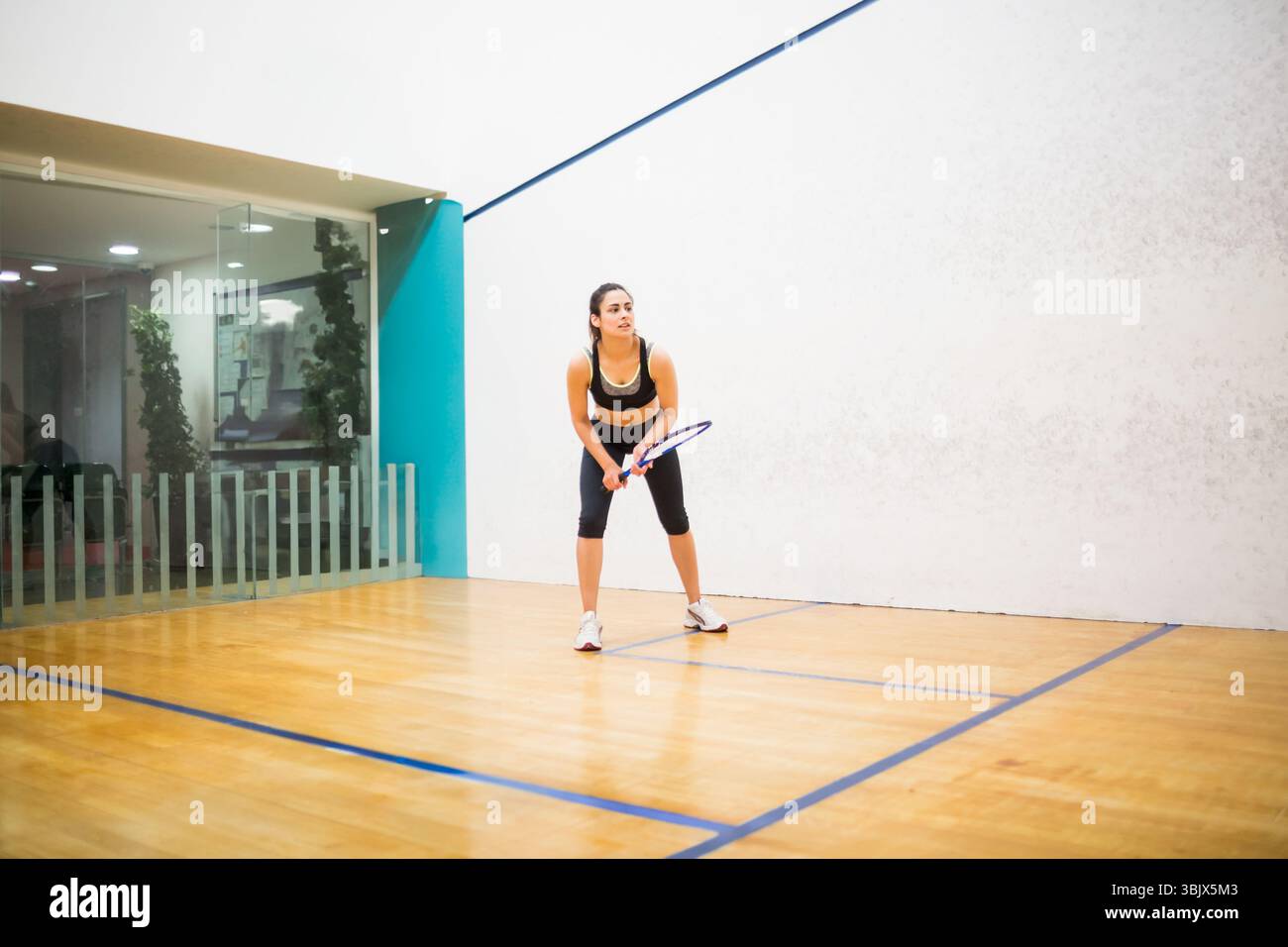 Female athlete gripping racket on hi-res stock photography and images ...