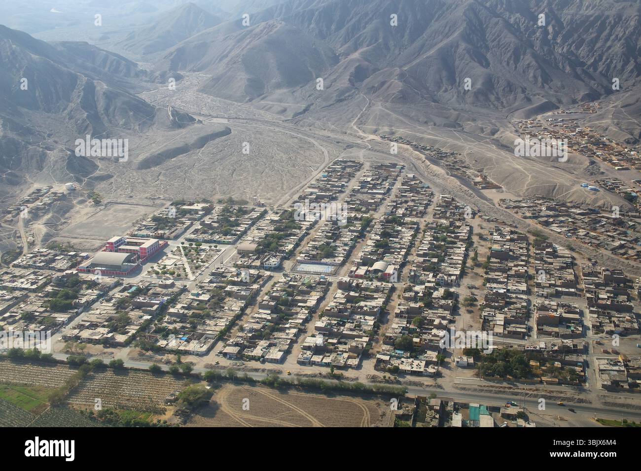 Aerial view of Nazca town in Peru Stock Photo - Alamy