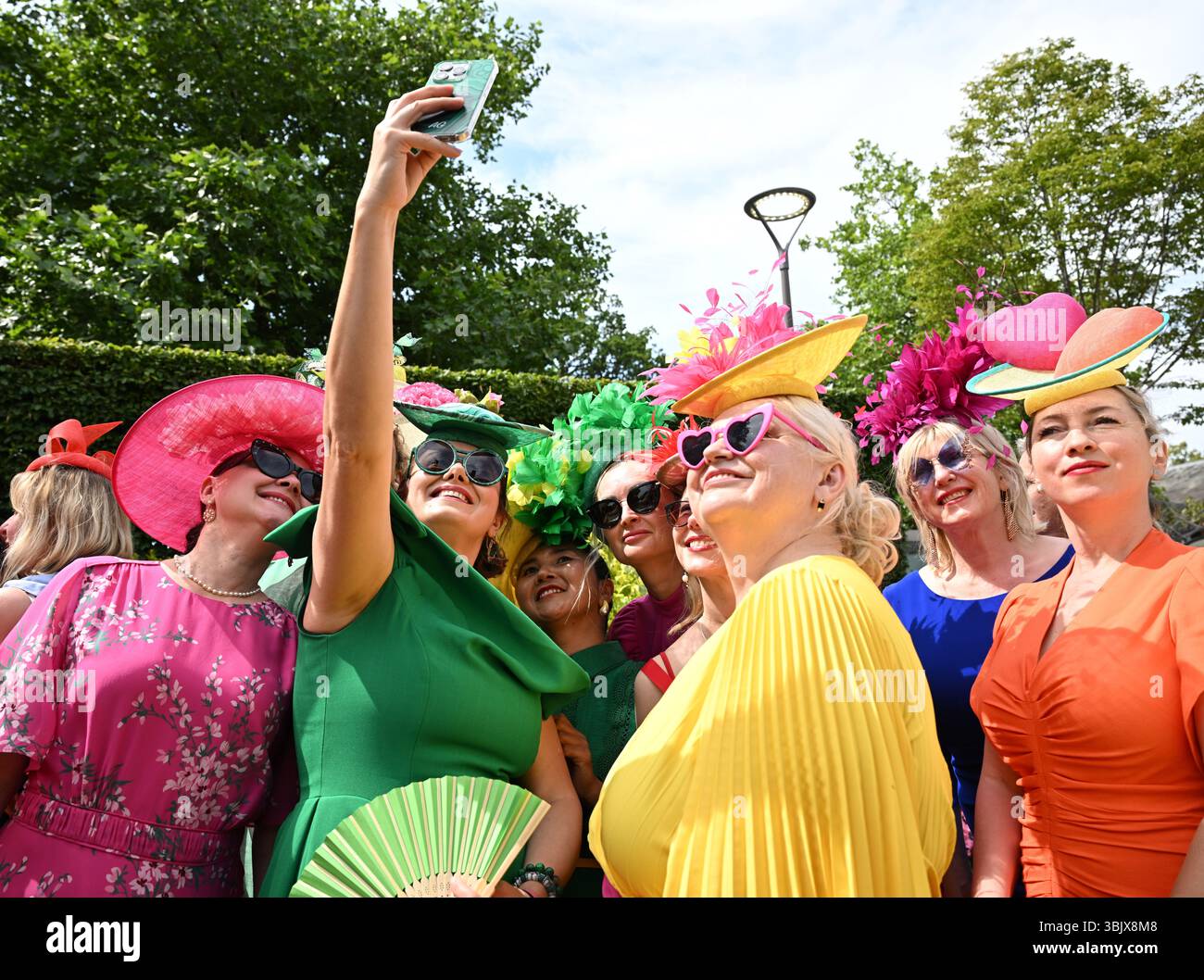 London, UK. June 17th, 2025. Racegoers attending Day One of Royal Ascot ...