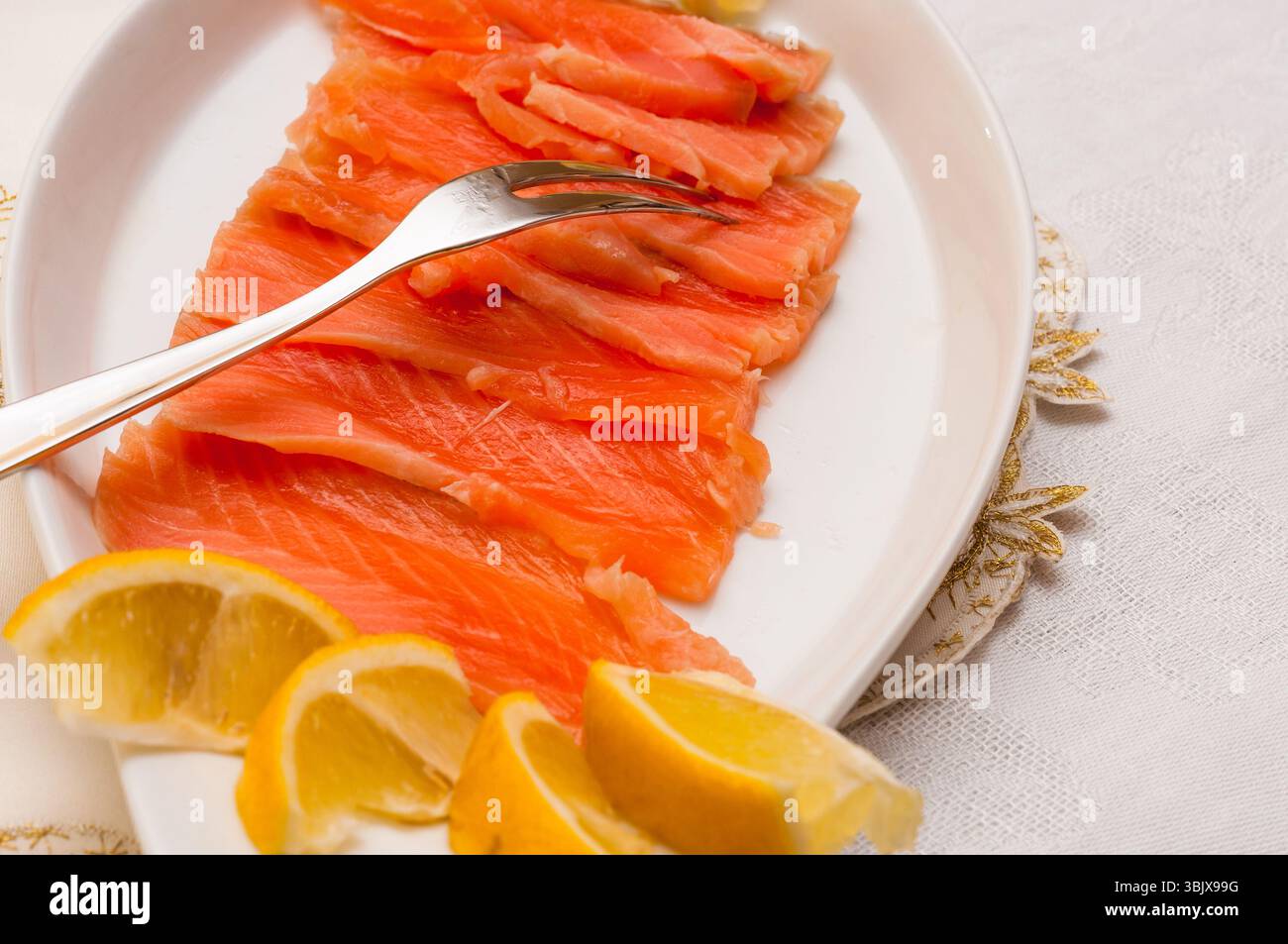 Big raw fish slice hi-res stock photography and images - Alamy
