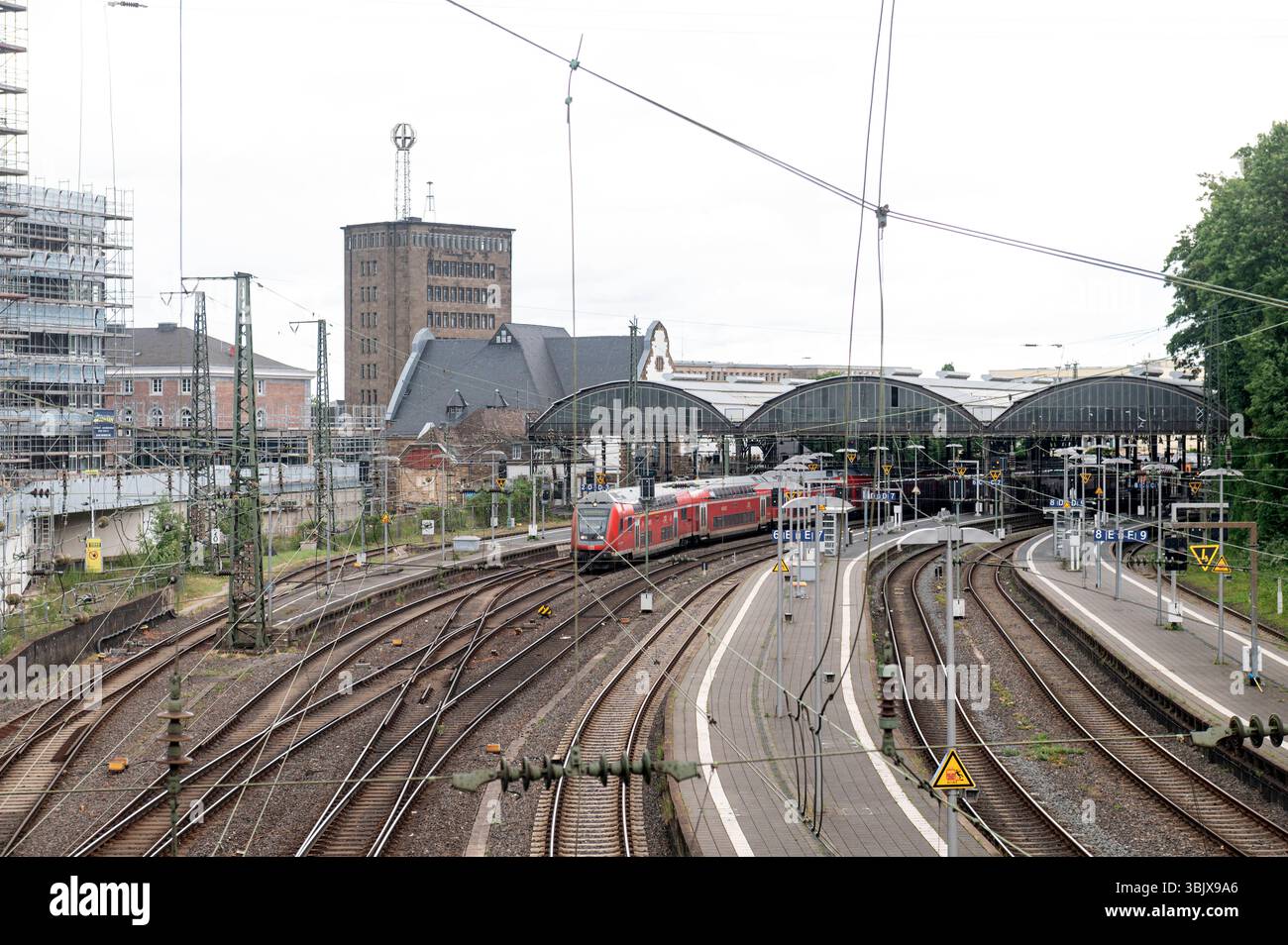 Aachen Germany 7th June 2025. Station with a DB regional train ...