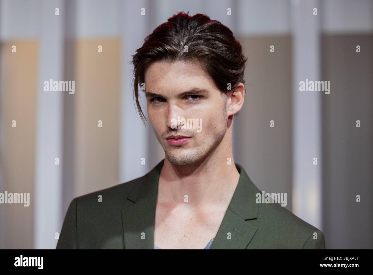 Cologne, Germany. 17th June, 2025. Pierre (22) from Vienna stands at a ...