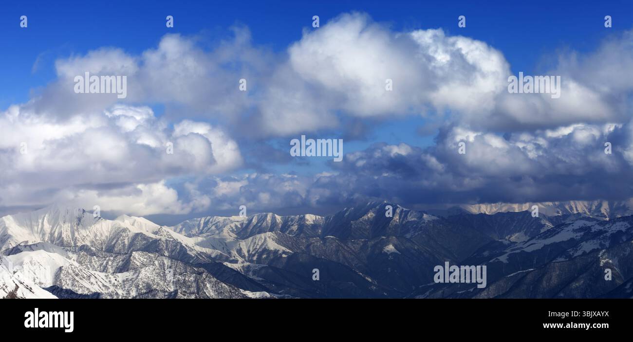 View from slope covered hi-res stock photography and images - Alamy