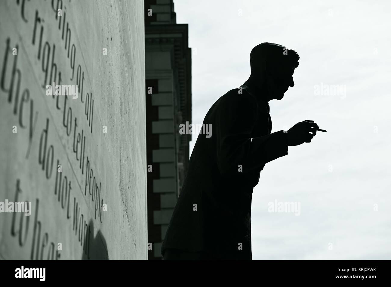 Orwell Monument at the BBC Stock Photo - Alamy