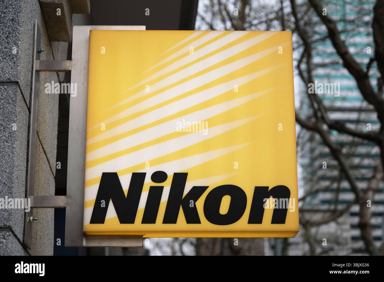 Shanghai,China-March 29th 2025: Nikon company brand logo Stock Photo ...