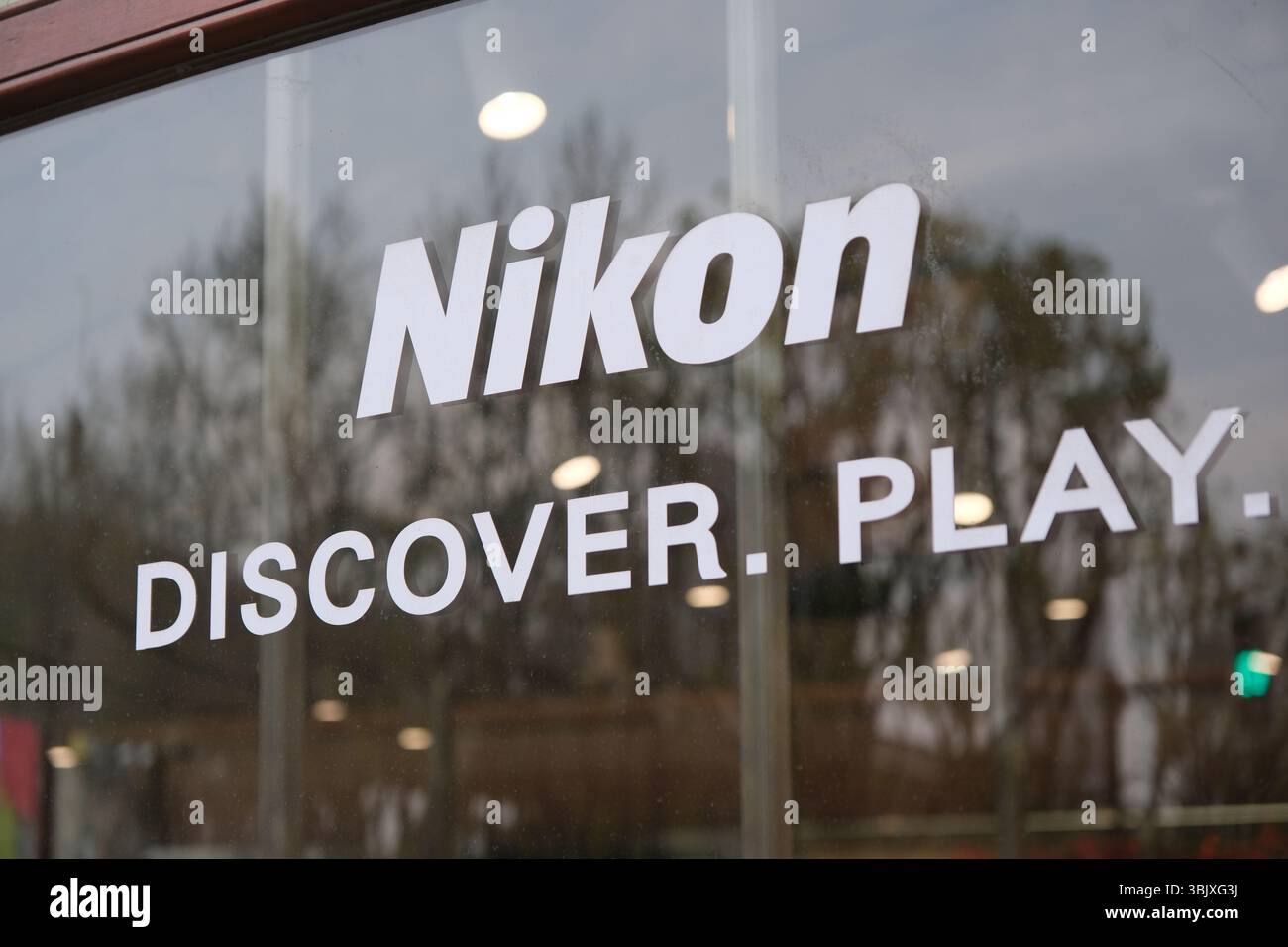 Shanghai,China-March 29th 2025: Nikon company brand logo Stock Photo ...