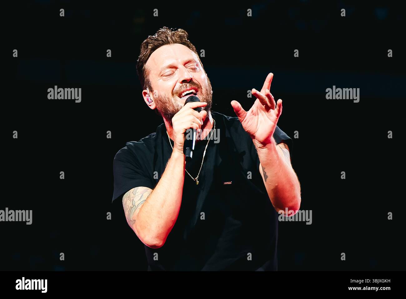 Milan, Cesare Cremonini performs in concert during the Live25 Tour at ...