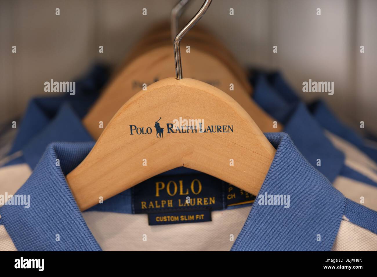 Shanghai,China-April 5th 2025: Polo Ralph Lauren brand logo on clothing ...
