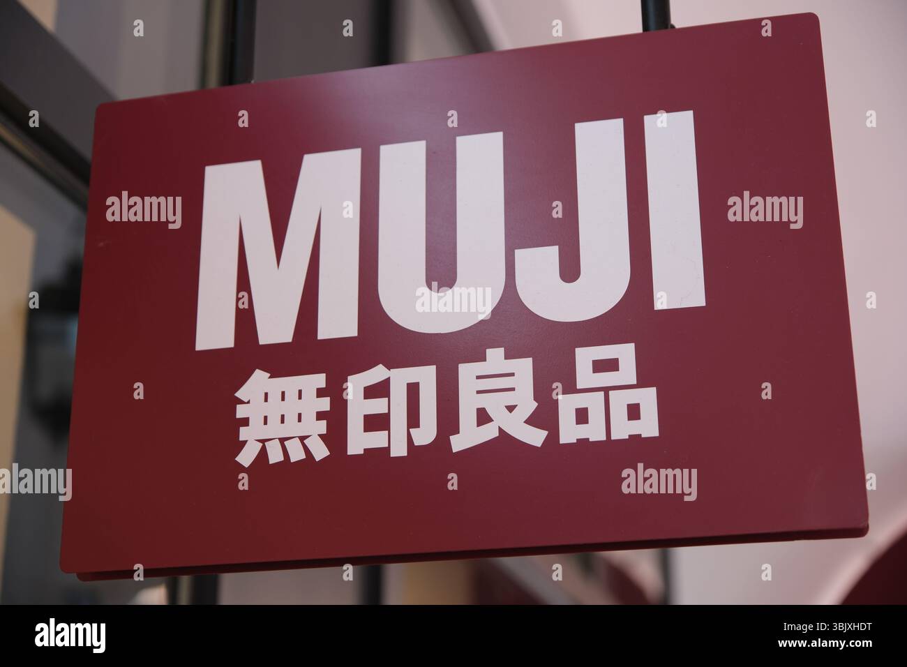 Shanghai,China-April 5th 2025: MUJI brand company logo on store Stock Photo - Alamy