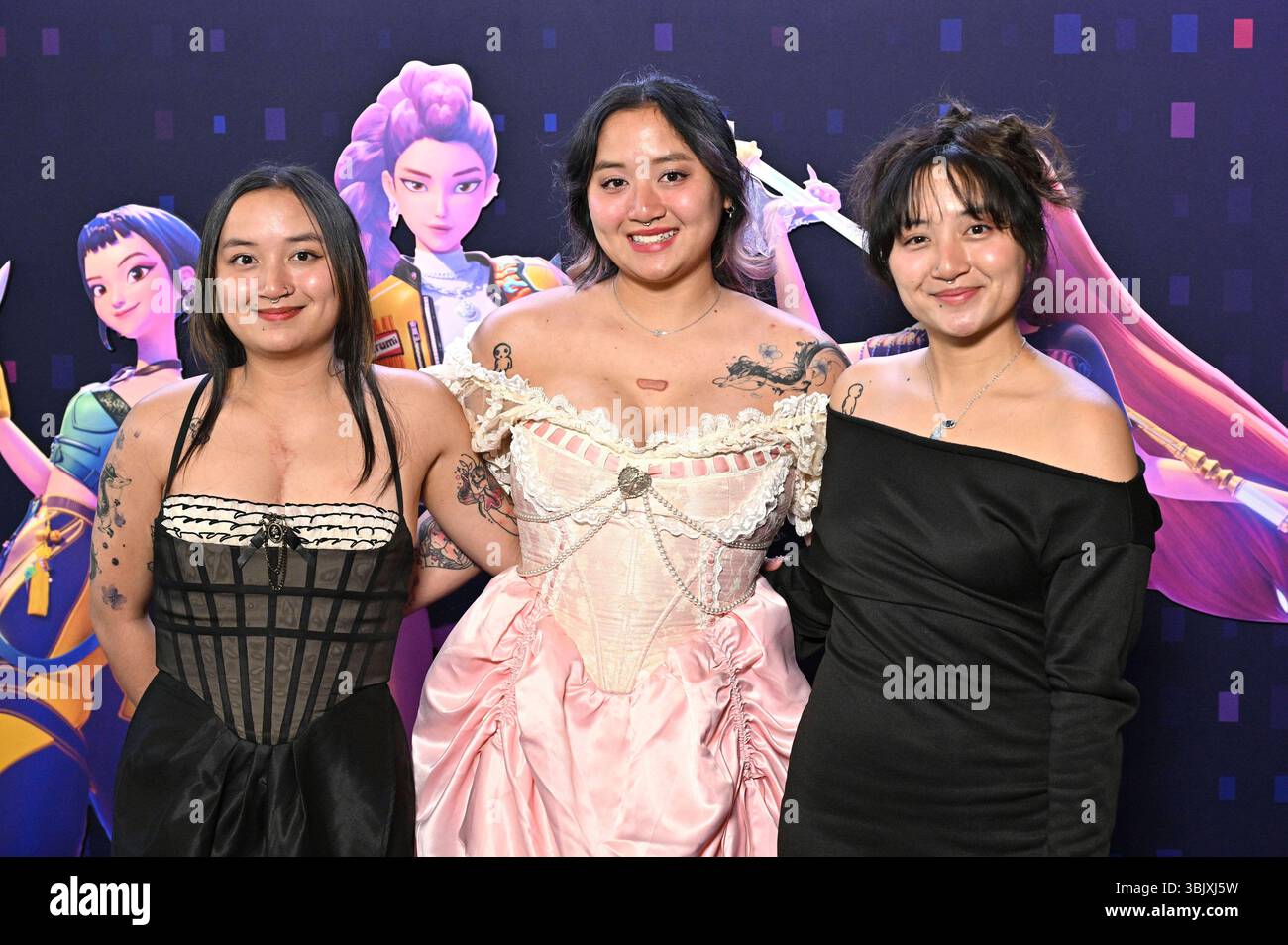 ICM Triplets beim Special Screening der Netflix Animationsserie KPop ...