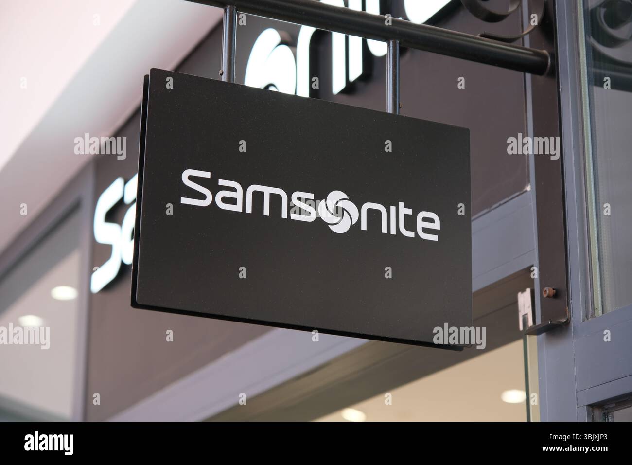 Shanghai,China-April 5th 2025: Samsonite brand company logo on store ...