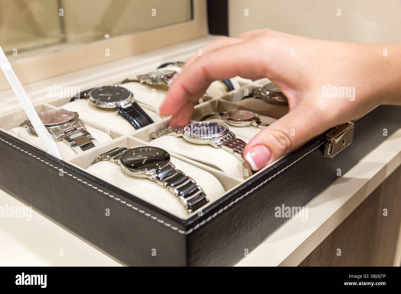 Watch storage box hi-res stock photography and images - Alamy