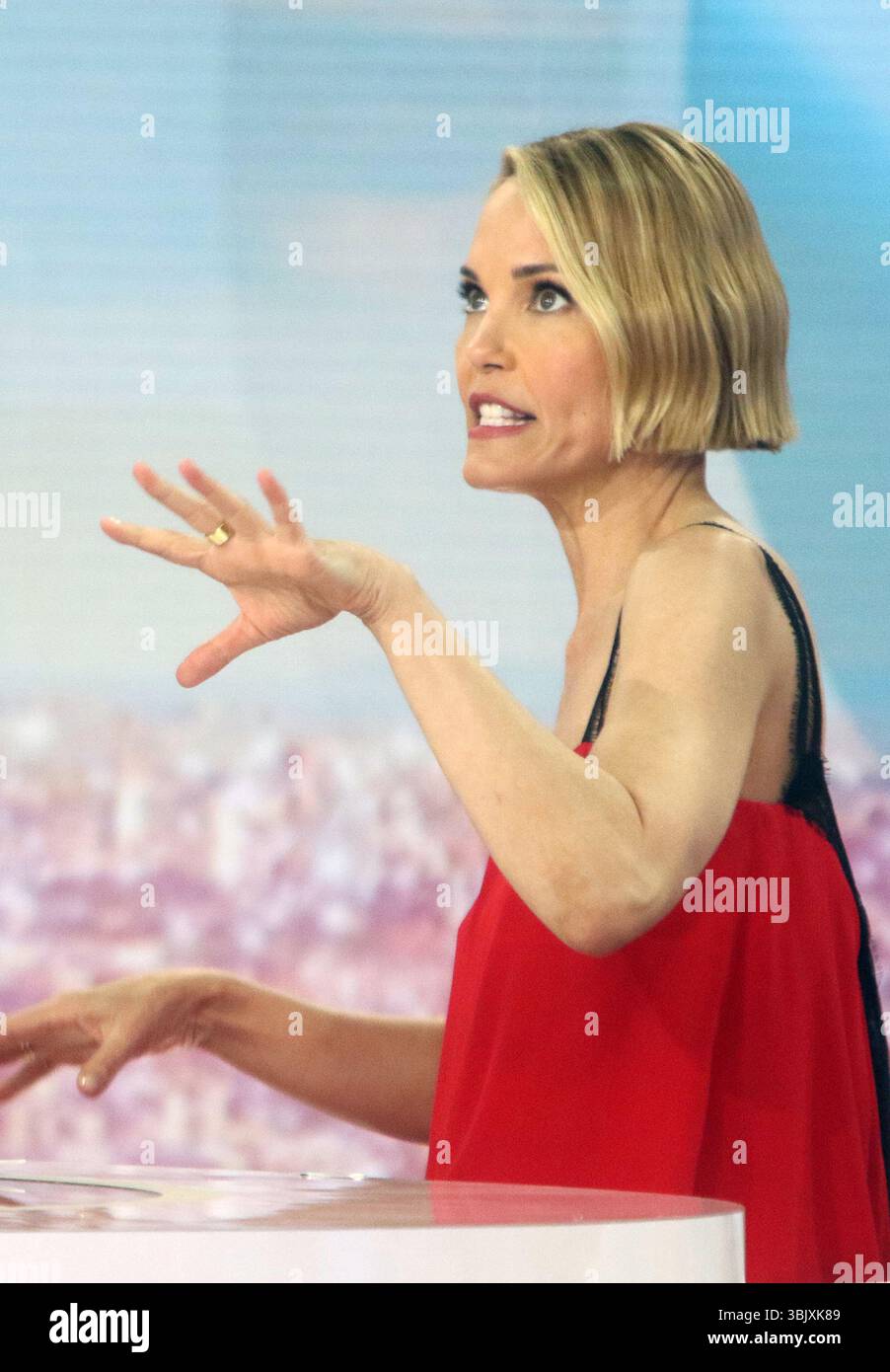 New York, NY, USA. 16th June, 2025. Leslie Bibb on the set of NBC's ...