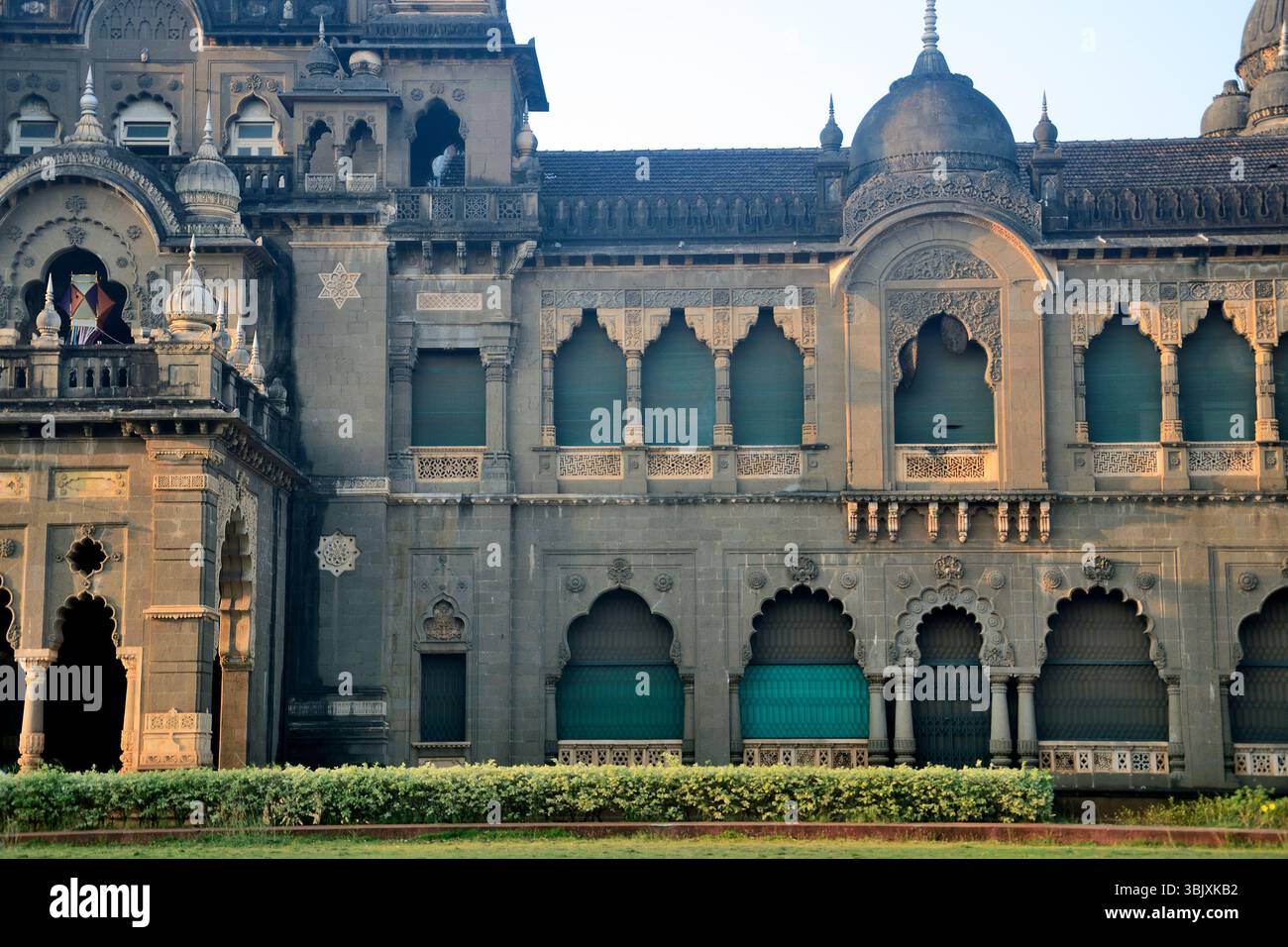 Partial view of The New Palace, built in black polished stone and took ...