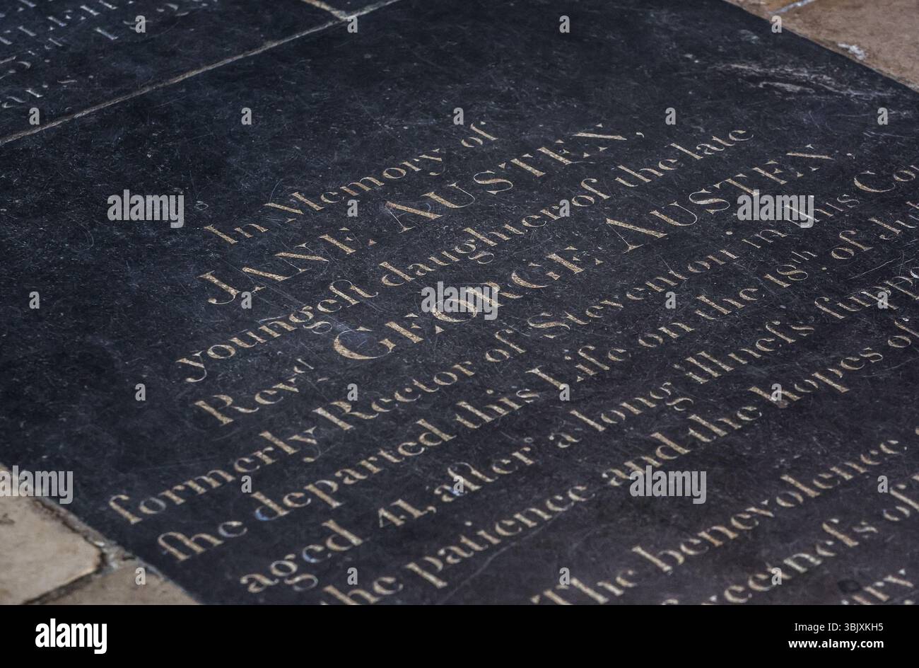 Jane austin grave winchester hi-res stock photography and images - Alamy