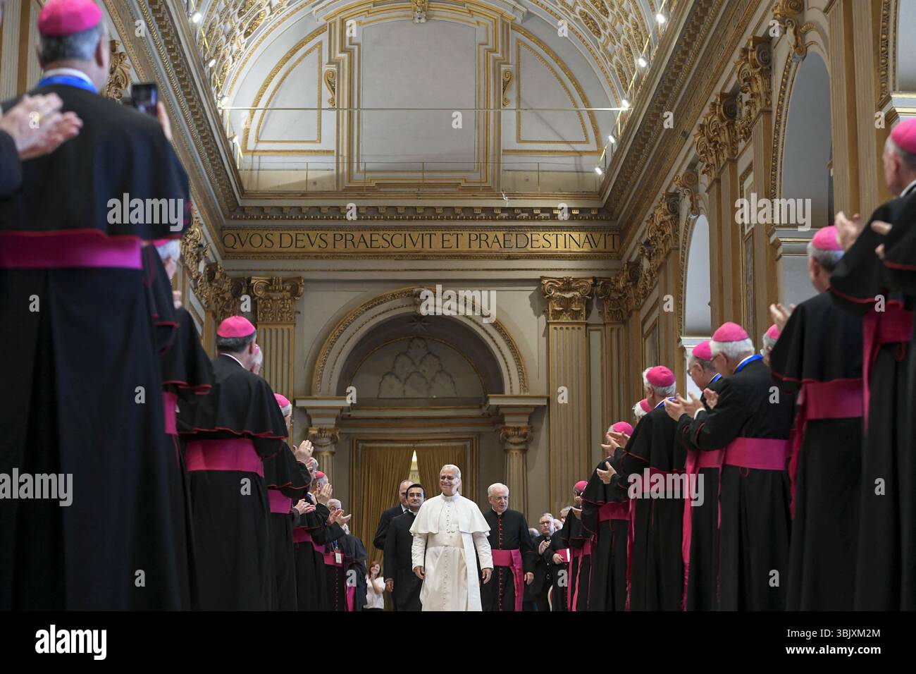 Pope Leo XIV meets with the Italian Bishops' Conference (CEI) in the ...