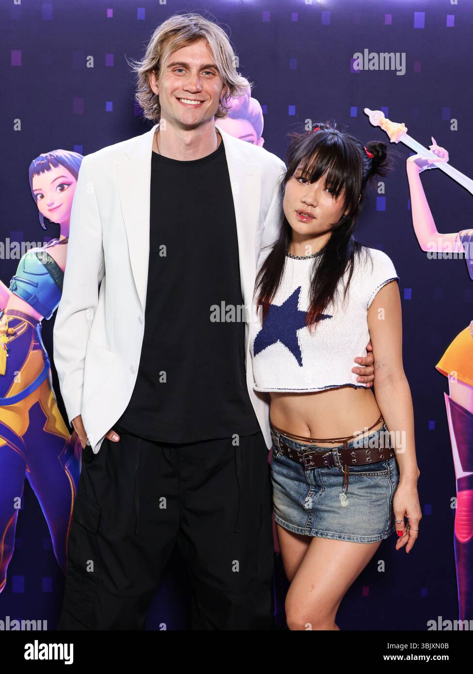 HOLLYWOOD, LOS ANGELES, CALIFORNIA, USA - JUNE 16: Aaron Tropf and American singer-songwriter ...