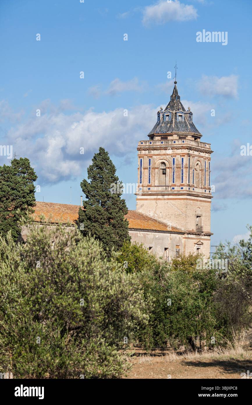 The bell tower of the Monastery of San Isidoro del Campo stands tall ...