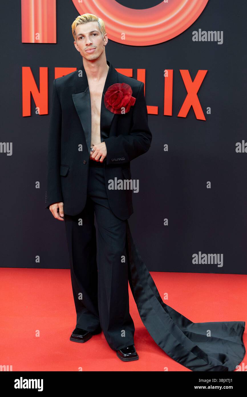 André Leitão attended 'the red carpet for the 10th Anniversary of Netflix Spain' Photocall at ...