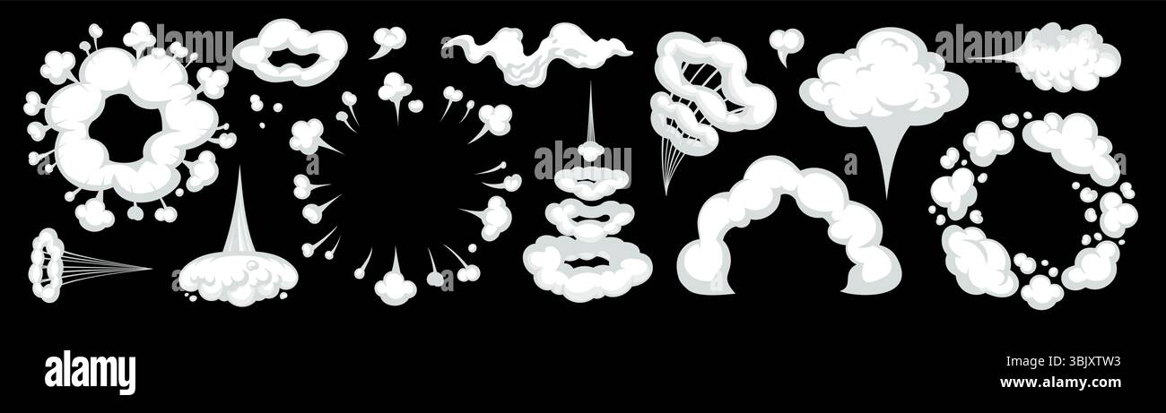 Cartoon explosion fire anime background hi-res stock photography and ...