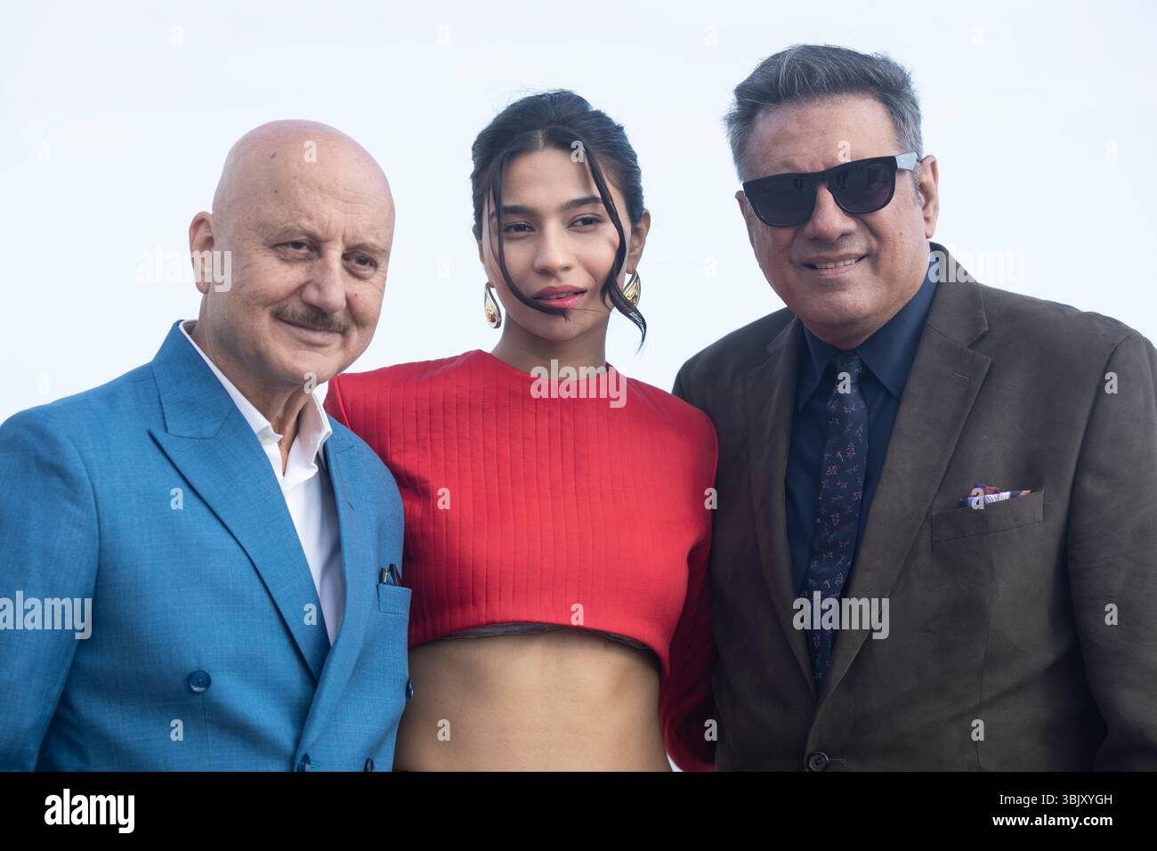 Indian actors Boman Irani and Anupam Khe attend the premiere for the ...