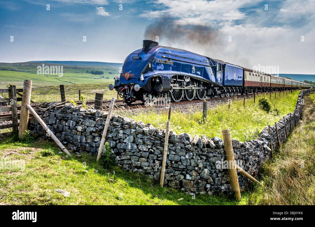 The image is of the British Railways, LNER A4 Pacific Class locomotive ...