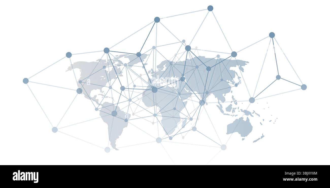 Map cluster graphic Cut Out Stock Images & Pictures - Alamy