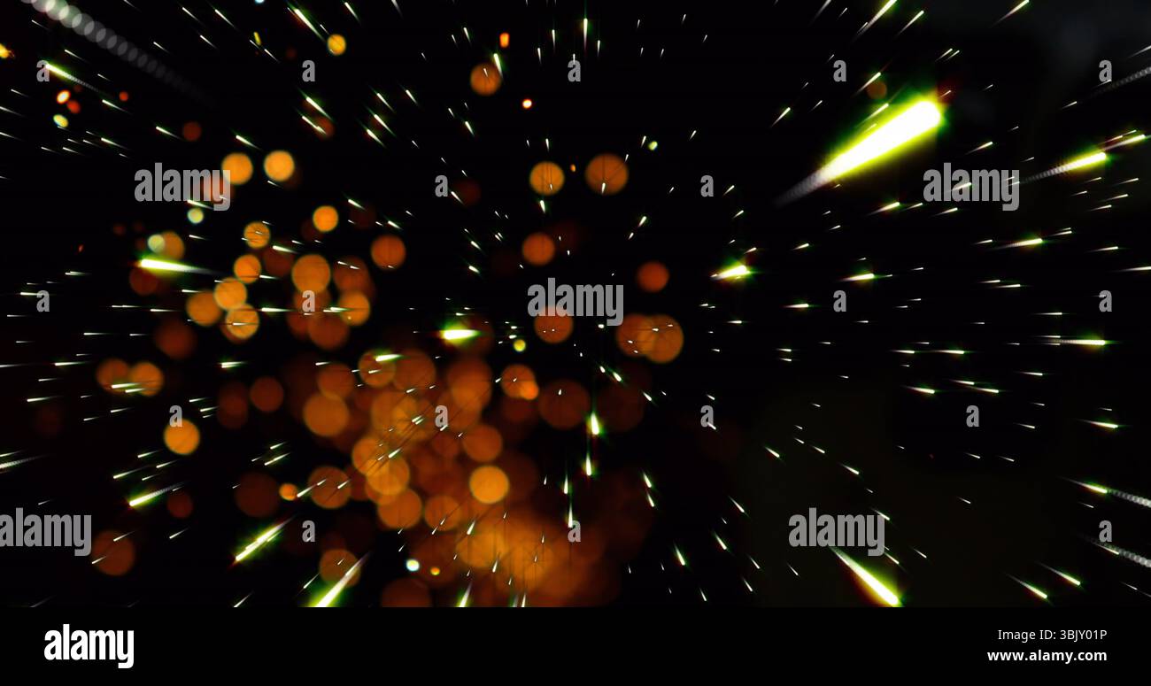 Dynamic green orange starburst hi-res stock photography and images - Alamy